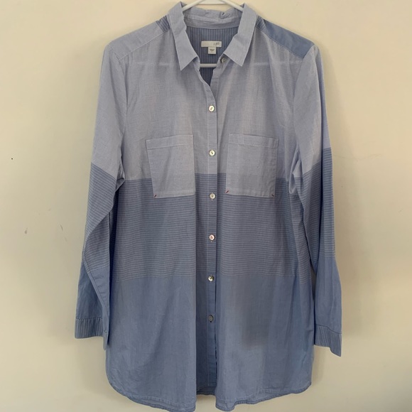 J. Jill | Tops | J Jill L 0 Cotton Tunic Shirt Lightweight New No Tag ...